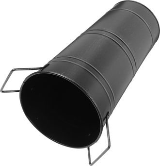 SOLUSTRE Rustikaler Blumenkübel Aus Metall 40cm Mit Griff Vintage Pflanzkübel Für Innenbereich