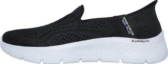Skechers Damen Go Walk Flex Yael Sneaker, Black Textile/Multi Trim, 38.5 EU