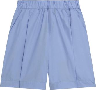 A Paper Kid Homme, Shorts, Bleu, Taille: M Pleated Poplin Shorts