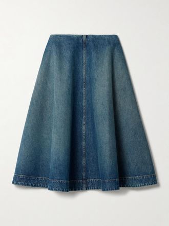 Khaite Jupe Midi En Jean Renta - Bleu