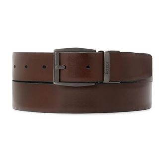 Kazar Besucher doppelseitiger Lederg&uuml;rtel - - Accessories - Herren - Schwarzk - 115 CM