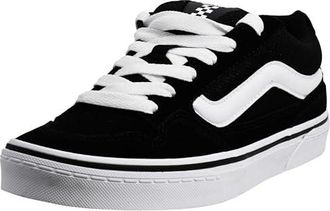 Vans Chaussure Caldrone pour Femme, Daim/Maille Noir/Blanc, 42.5 EU