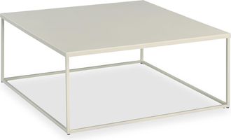IDIMEX Couchtisch HILAR 80 x 80 cm aus pulverbeschichtetem Metall in beige. Sofatisch in modernem Design mit robuster Oberfläche