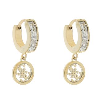 Guess Ohrringe Guess Huggie Me JUBE03 147JW Gelbgold