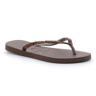 Havaianas Femme, Chaussures, Brun, Taille: 41 EU Slim Glitter II