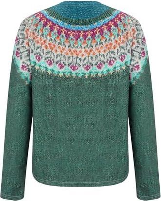 Generic Pull Norvégien Femme dhiver Chaud Élégant Pull Over Tricoté Col Rond À Manches Longues Sweater Vintage À Motif Hauts Oversize Elástique Confortable Ve
