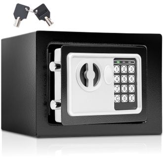 TecTake Tresor f&uuml;r Zuhause, elektronischer Safe Tresor 20 X 31 X 22cm mit 2 Notschl&uuml;sseln, M&ouml;beltresor 4,6 kg, Schranktresor mit LED Anzeige und Doppelbolzenv