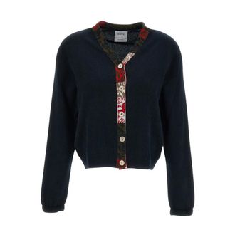 Barrie Kaschmir-Strickjacke mit V-Ausschnitt - - Knitwear - Damen - Schwarzk - M