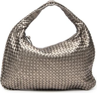 Bottega Veneta Crossbody Bags - Large Veneta Hobo - Gr. unisize - in Silber - f&uuml;r Damen