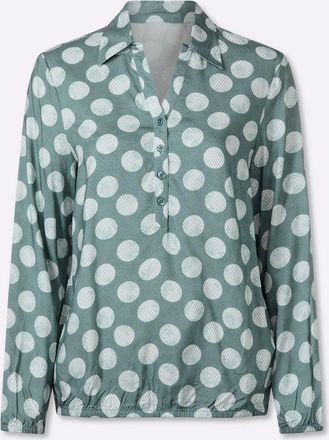 Witt Klassische Bluse Druck-Bluse Langarm