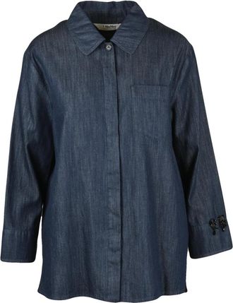 Max Mara Ellen Denim Shirt - - Blouses & Shirts - Damen - Blau - 2XS
