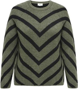 Only Carmakoma Careliza Pull KNT Noos L/S, Motif l&eacute;zard, XL