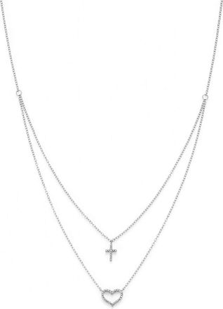 Firetti Kette Kreuz & Herz
