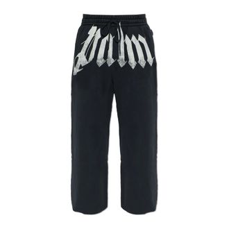 Palm Angels Sweatpants with cuffed legs - - Trousers - Herren - Grau - XL