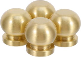 Soimiss 4 St&uuml;ck Messing Holzbox F&uuml;&szlig;e Schmuckk&auml;stchen Beine Dekorative M&ouml;belleisten Ersatzteile f&uuml;r Schmuckk&auml;sten und Holztabletts mit Schrauben