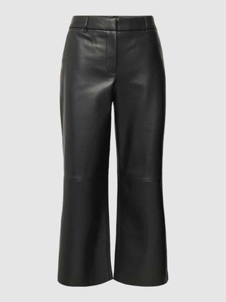 Christian Berg Bootcut Caprihose in Leder-Optik