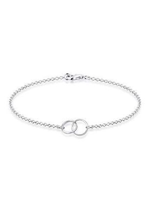 Elli Bracelet Femme Tendance des Anneaux Entrelacés en Argent Sterling 925