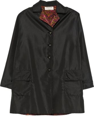 A.N.G.E.L.O. Vintage Cult manteau à simple boutonnage (années 1980) - Noir