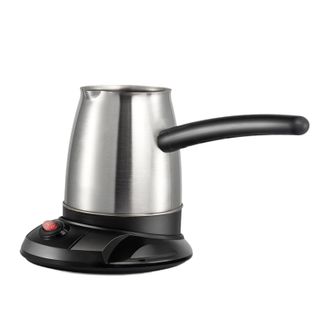 Baoblaze Milageto Espressokocher, 500 ml elektrische t&uuml;rkische Kaffeekanne, Edelstahl-Kaffeekessel, Teekessel mit Henkel, Wasserkocher f&uuml;r Haushalt Caf&eacute; B&uuml;ro, 