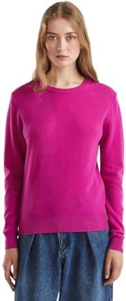 Benetton Maglia G/C M/L 1002d1k01 Sweater, Aubergine, XL Femme