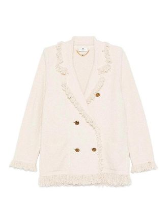 Elisabetta Franchi Pull Col Rond - Cr&egrave;me
