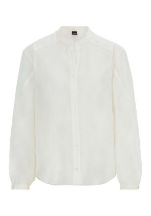 HUGO BOSS Klassische Bluse Berday Premium Damenmode mit Ballon&auml;rmeln
