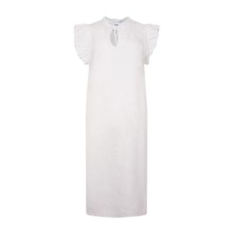 Tiffany & Co. Etta Frill Kleid - - Dresses - Damen - Wei&szlig; - M/L