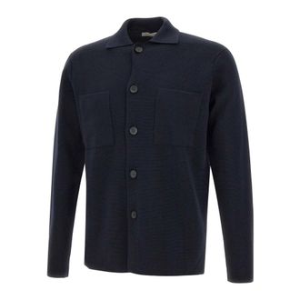 FILIPPO DE LAURENTIIS Homme, Vestes, Bleu, Taille: S Veste de champ en laine bleu marine
