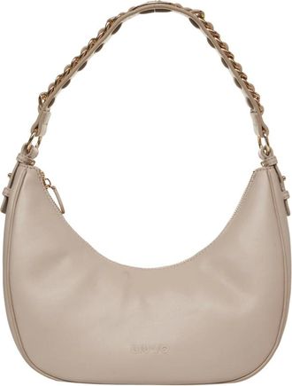 Liu Jo Femme, Sacs, Beige, Taille: ONE Size Sac à Main Beige Chic avec Bandoulière Chaîne