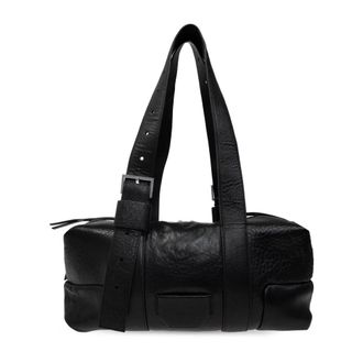 AllSaints Ares Schultertasche aus genarbtem Leder - - Bags - Damen - Schwarzk - ONE SIZE