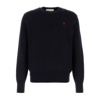 Ami Homme, Pulls, Bleu, Taille: S Ami De Coeur Crewneck Sweater