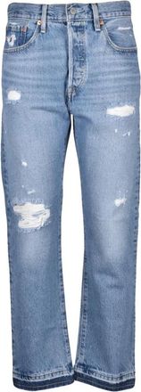 Levi's Femme, Jeans, Bleu, Taille: W28 501 Original Cropped