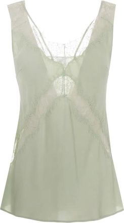 Pinko Pinko, Femme, Tops, Vert, Taille: 34 FR Lydia Top