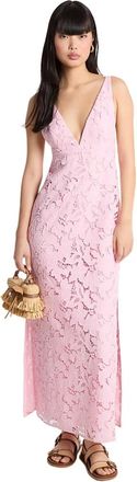 Michael Kors Femme, Robes, Rose, Taille: 40 FR Corded Floral Lace Maxi Dress