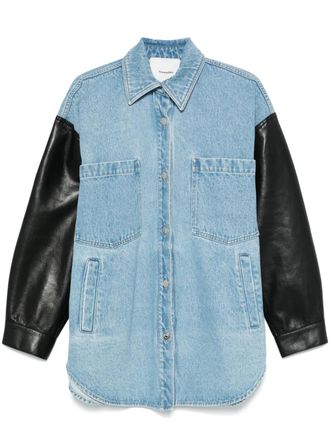 Nanushka chemise en jean - Bleu