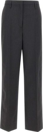 Birgitte Herskind Pantalon Droit Powel en Laine - Femme - Pantalons - Noir - Taille: 38 FR