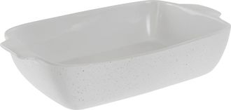 CREATABLE Auflaufform - Wei&szlig; - 24 x 40 cm - Steinzeug - mit Griffen