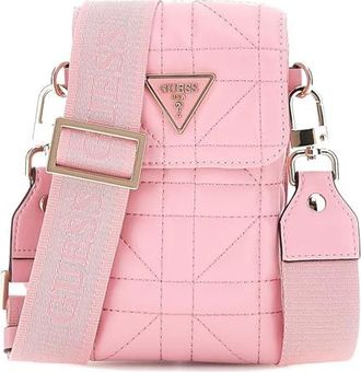 Guess Latona Flap Chit Chat Phone Bag Pink