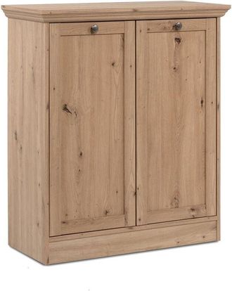 Calicosy Calicosy - Sideboard 2 T&uuml;ren und 2 Regalb&ouml;den mit Metallknopfgriffen B80 cm - timber