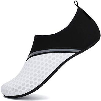 Saguaro Chaussures de Plage pour Homme Femme S&eacute;chage Rapide Aquatiques Chaussettes L&eacute;ger &Agrave; laise Chaussons de Piscine Antid&eacute;rapant Chaussures de Bain Piscine 