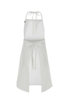 Miu Miu Halter Poplin Dress - White