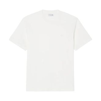 Lacoste Besticktes Signature-T-Shirt - - Tops - Herren - Wei&szlig; - XL