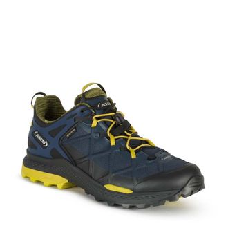 Aku Rocket DFS GTX Wanderstiefel f&uuml;r Herren, Blau/Mustard, Gr&ouml;&szlig;e 43, Senfblau, 43 EU