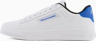 A|X Armani Exchange Herren Seattle Sneaker, op.White+Blue, 43 EU