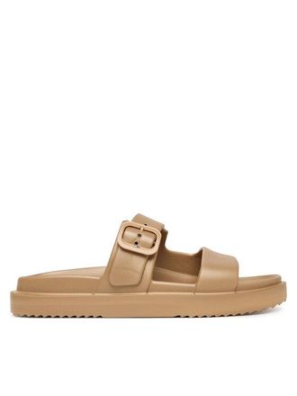 Tommy Hilfiger Pantoletten Double Strap FW0FW09114 Beige