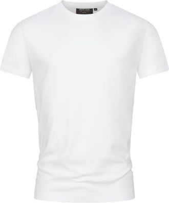 Indicode T-shirt INSander pour homme avec col rond | T-shirt dété pour homme, blanc cassé, M