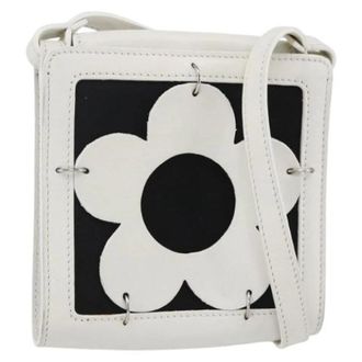 Celine Sac bandouli&egrave;re en cuir Pre-owned - Femme - Pre-owned - Blanc - Taille: ONE Size