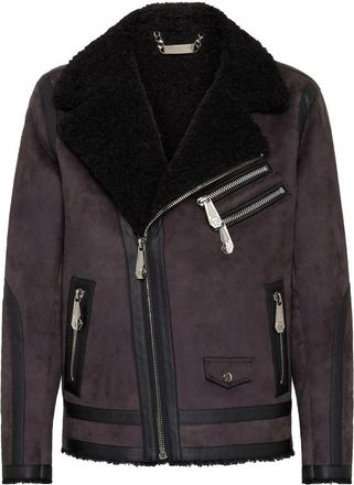 Philipp Plein Homme, Vestes, Noir, Taille: M Biker Jacket Iconic Plein