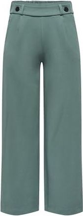 Jacqueline de Yong JdY Jdygeggo Life New Long Pant JRS Noos Culotte à Jambes Larges, Sea Pin, M / 30L Femmes
