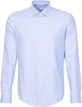 Seidensticker Chemise &agrave; Manches Longues Slim fit, Bleu Moyen, 41 Homme